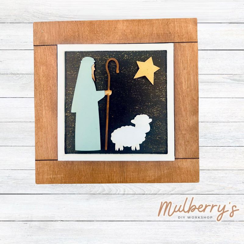Interchangeable Square Frame with Christmas Religious Insert – Mulberry ...