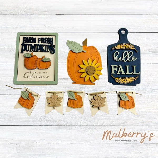 Fall Interchangeable Bench Inserts – Mulberry's DIY Workshop