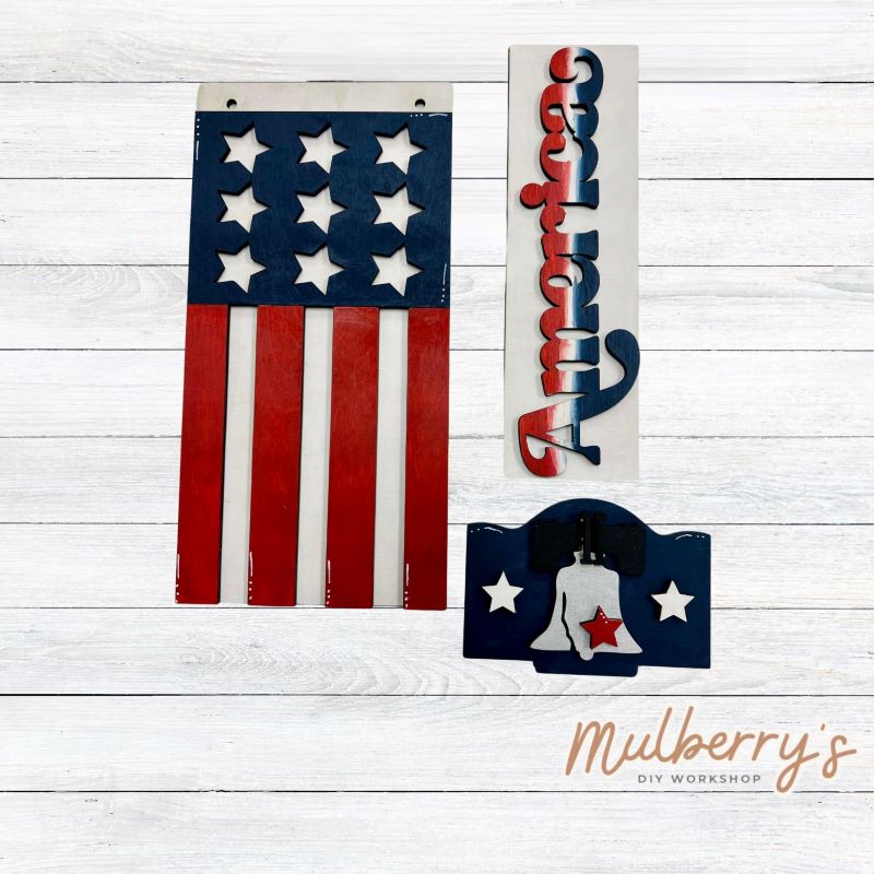 Interchangeable Mega Post July 4th Inserts – Mulberry's DIY Workshop