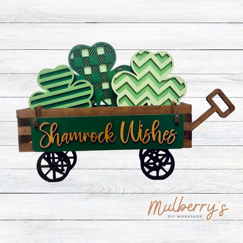 St. Patty Wagon with Inserts – Mulberry's DIY Workshop