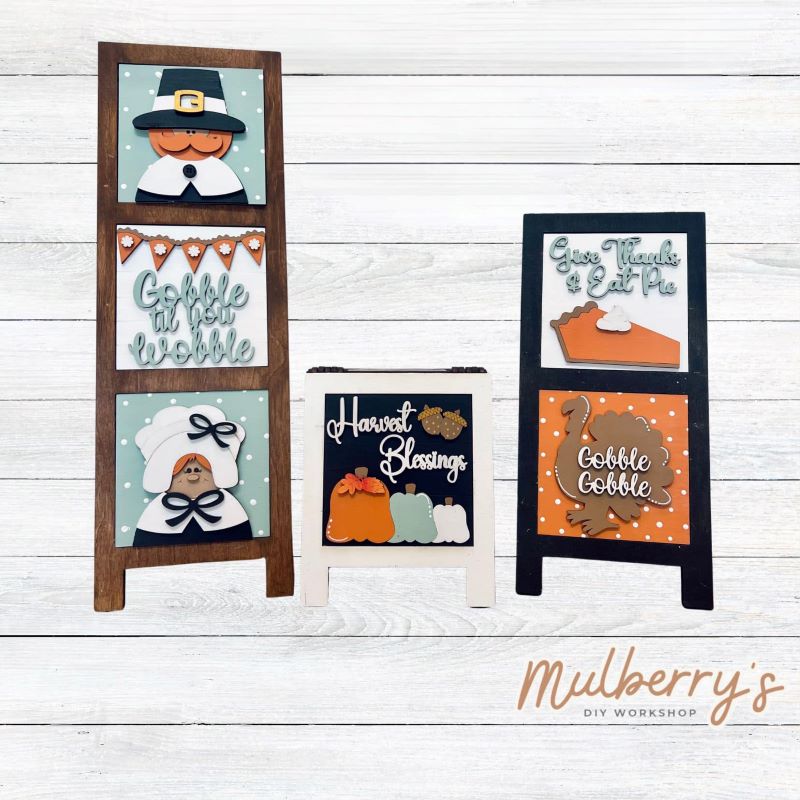 Thanksgiving 4x4 Decorative Tiles – Mulberry's DIY Workshop